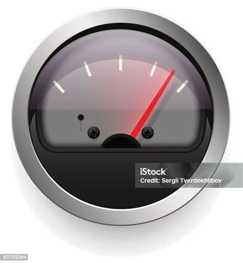 Analog Indicator With An Arrow The Device Is A Level Or Pressure