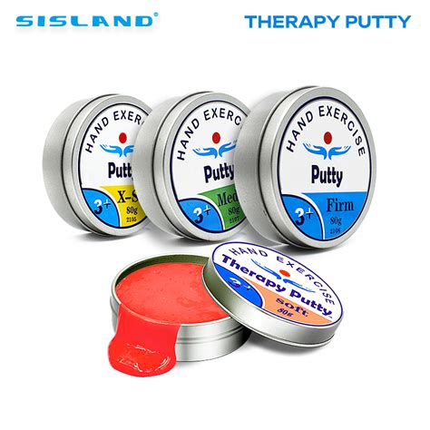 Sisland Therapy Putty Fidget Putty Toy 4 Colorshand Exercise