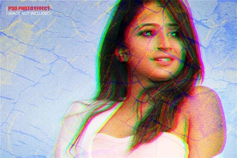 Premium PSD RGB Color Split Channel Photo Effect