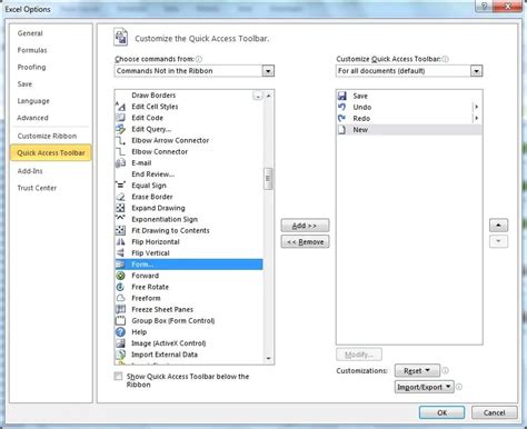 Where Is The Excel 2010 Data Entry Form