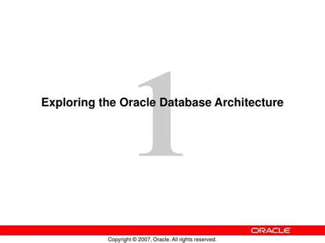 Ppt Exploring The Oracle Database Architecture Powerpoint Presentation Id 9551186