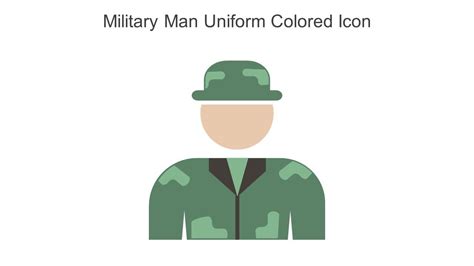 Military Man Uniform Colored Icon In Powerpoint Pptx Png And Editable Eps Format
