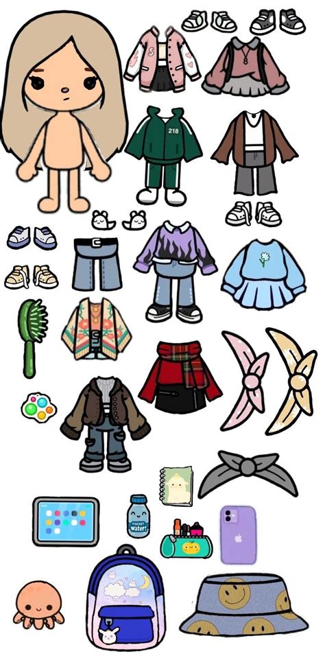 Paper Clothes Paper Dolls Clothing Paper Doll Template Paper Dolls