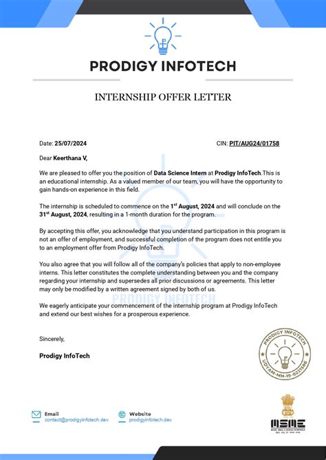 Keerthana V On Linkedin Datascience Internship Prodigyinfotech