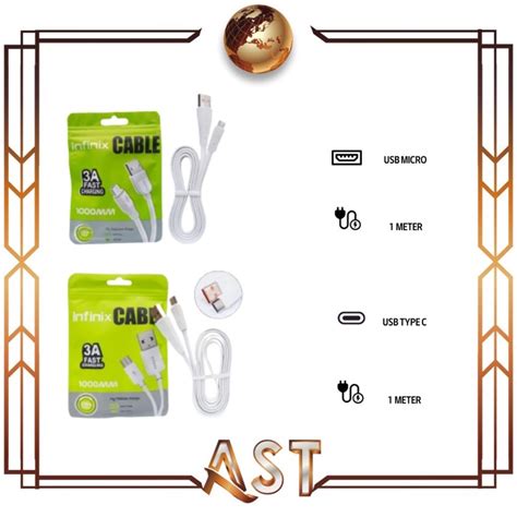 Jual Kabel Infinix Micro Type C Hot Hot Pro Hot Usb A Cable Fast Charger Fast