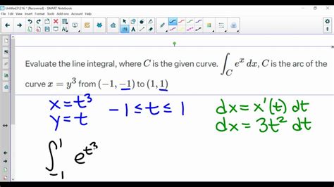 SOLVED Evaluate The Line Integral Where C Is The Given Curve E X Dx