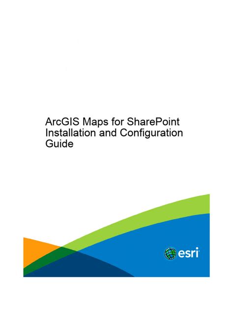 Arcgis Maps For Sharepoint Installation Guide Pdf Share Point Arc Gis