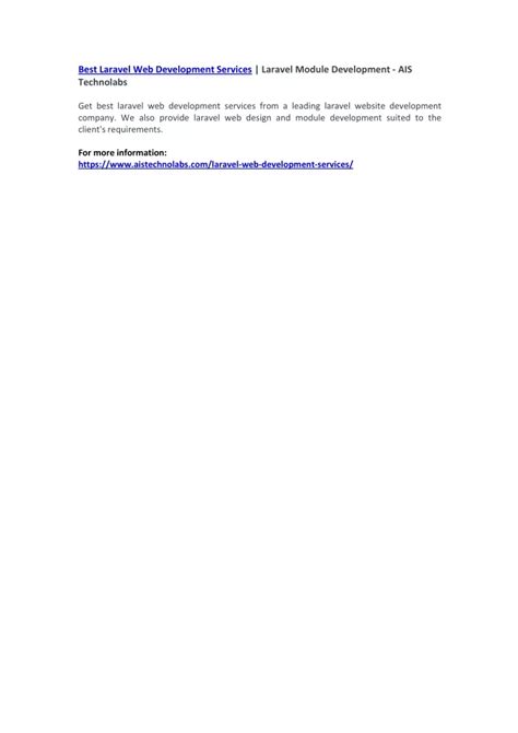 ppt best laravel web development services laravel module