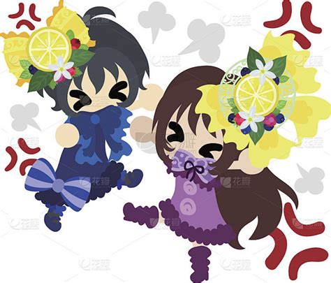 一个可爱的女孩和一个可爱的仙女