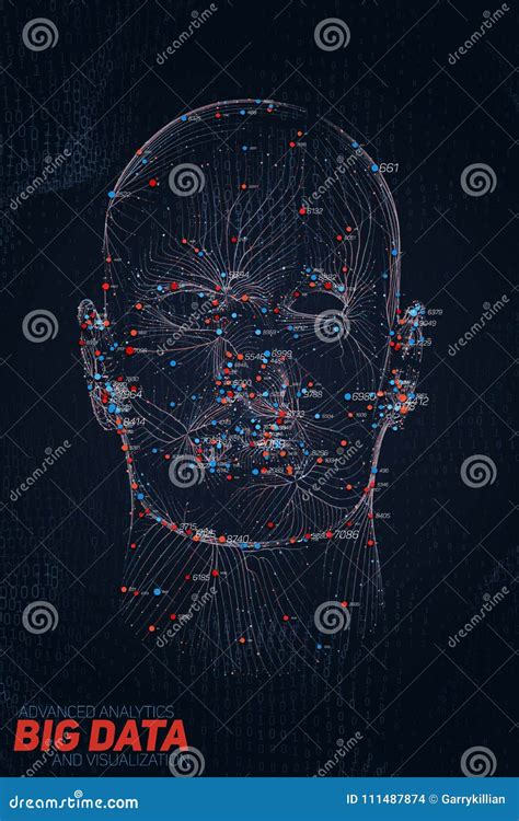 Human Big Data Visualization Futuristic Ai Infographic Information