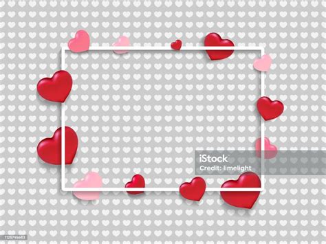 발렌타인의 날 개념 배경입니다 3d 마음입니다 2월에 대한 스톡 벡터 아트 및 기타 이미지 2월 3차원 형태 공휴일 Istock