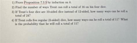 Solved Prove Proposition By Induction On K Chegg Com