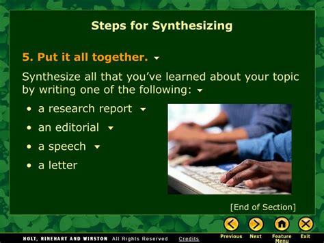 Ppt Informational Text Synthesizing Sources Main Ideas And