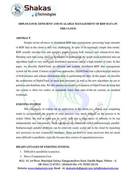 diplocloud efficient and scalable management of rdf data in the cloud pdf scalability