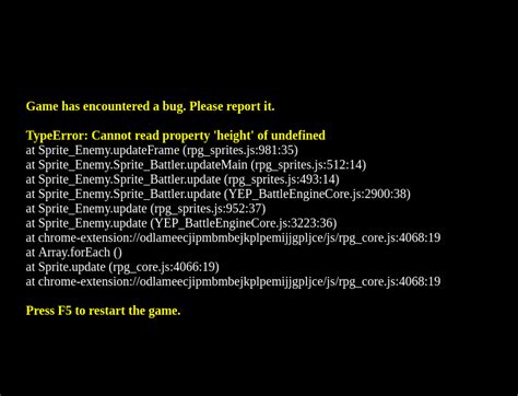mv yanfly battle core error rpg maker forums