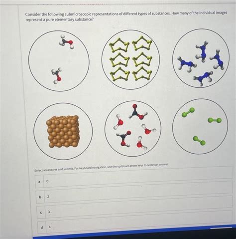 Solved Consider The Following Submicroscopic Representations