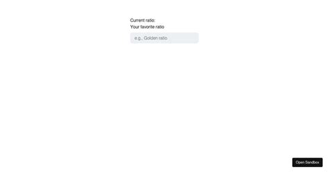 ratio selector input ariakit combobox codesandbox