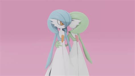 Gardevoir X Shiny Gardevoir Kiss On The Cheek By Dan Player On Deviantart