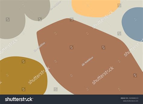 Organic Abstract Shapes Pastel Colors Neutral Stock Vector Royalty Free 2183846113 Shutterstock