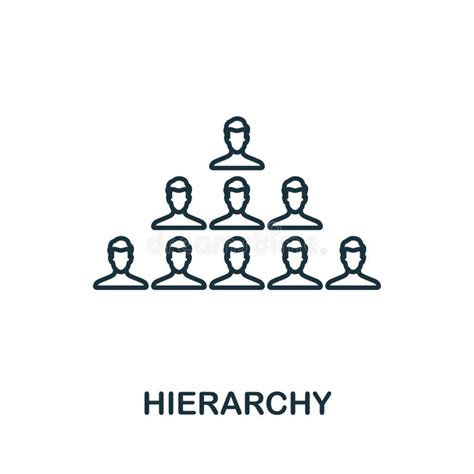 Hierarchy Icon Monochrome Simple Company Structure Icon For Templates Web Design And