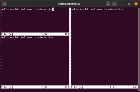 How To Split Vim Screen Horizontally And Vertically In Linux