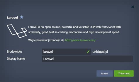 Tworzenie Aplikacji We Frameworku Laravel Platforma Unicloud Usługi W Chmurze