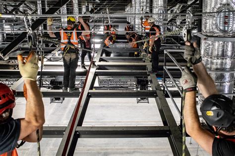 Rigging Grid Flooring Installation At Aberdeen Arena Uk Rigging