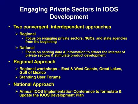 Developing A User Driven Integrated Ocean Observing System IOOS Ppt Download