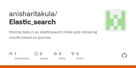 Github Anisharitakulaelasticsearch Storing Data In An