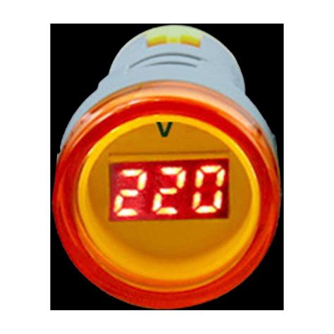 High Brightness Led Ac Voltage Meter 60500v General Indicator [yellow 22mm]