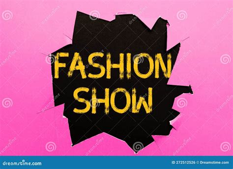 Writing Displaying Text Fashion Show Conceptual Photo Exibition That Involves Styles Of