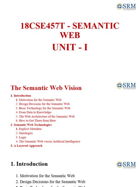 semantic unit1 pdf resource description framework uniform