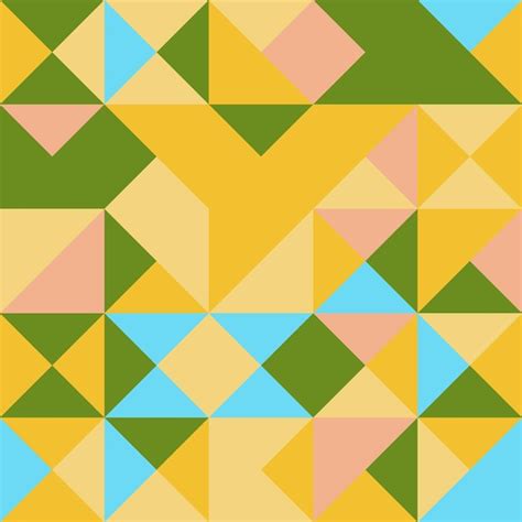 Premium Vector Geometric Triangle Seamless Pattern