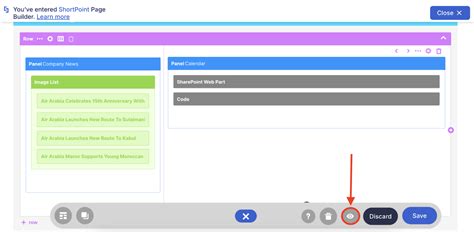 How To Add A Calendar To A Page Using The Sharepoint Web Part Design Element Shortpoint Support