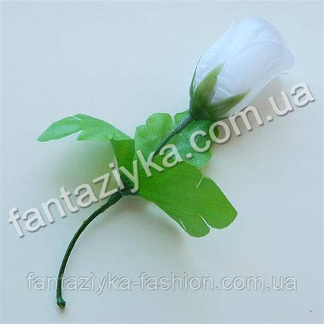Бутон білої троянди 5см на гілочці з листочком Id 868664938 ціна 3 50 ₴ купити на Prom Ua