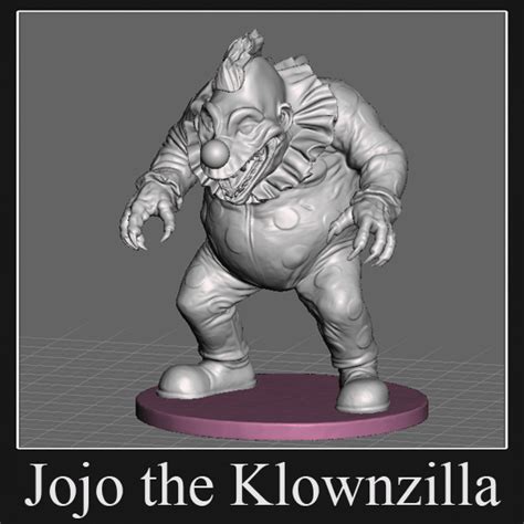 🤡 Jojo The Klownzilla・ 3d File For 3d Printing・cults