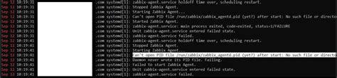 Erreur Impossible Douvrir Le Fichier Pid Runzabbixzabbixagentdpid