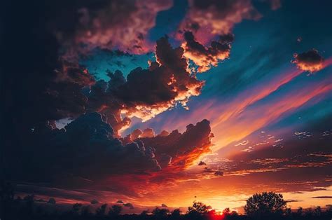 Premium Photo Amazing Sunset Sky Photography