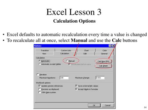 Ppt Microsoft Excel Lesson 3 Powerpoint Presentation Free Download