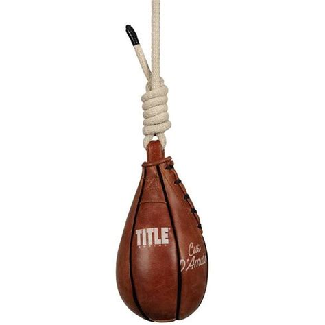 Title Boxing Cus Damato Genuine Leather Slipping Bag Bed Bath