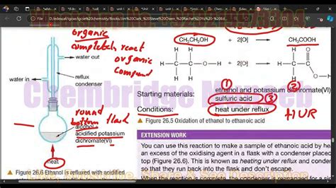 Edexcel Igcse Unit 4 Organic Chemistry Alcohols Ethanol Oxidation