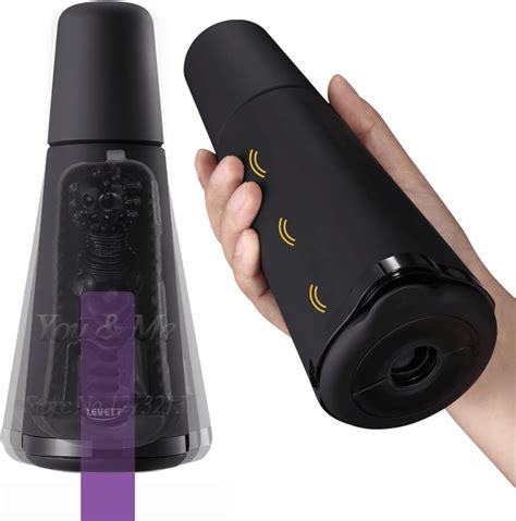 Amazon Com Masturbation Cup Electric Airbag Sensor Male Masturbator D Vagina Channel Dual