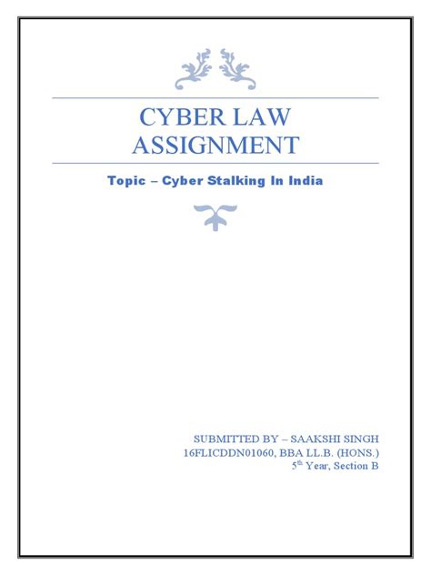 Saakshi Singh 16flicddn01060 Pdf Stalking Cybercrime