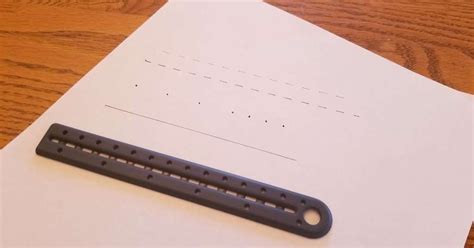 Dashed Line Straight Edge And Ruler By Alison Download Free Stl Model
