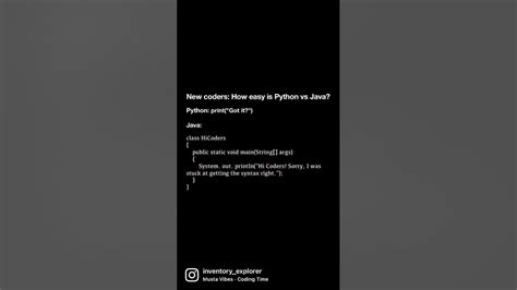 Python Vs Java What Is Easy For New Coders 👨🏻‍💻 Python Java