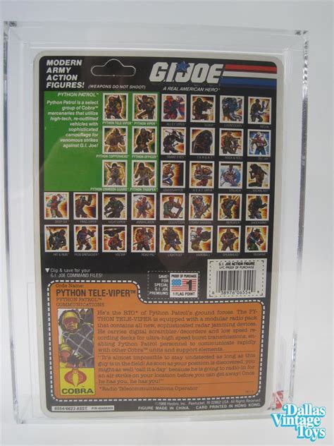 1989 Hasbro GI Joe Series 8 Python Patrol Python Tele Viper AFA 80 11714469