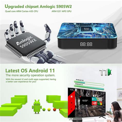 Smart Tv Box Android 11 Tanix W2 Amlogic S905w2 Android 11 0 Media Player H 265 Av1 Dual Wifi