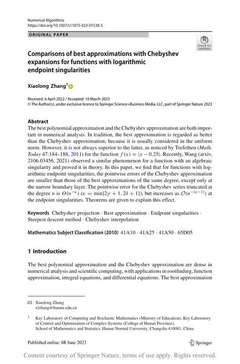 comparisons of best approximations with chebyshev expansions for