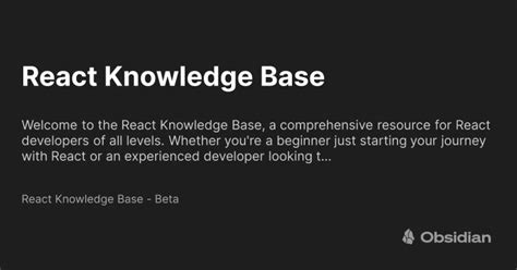 New React Knowledge Base Update Mileta Dulović Posted On The Topic
