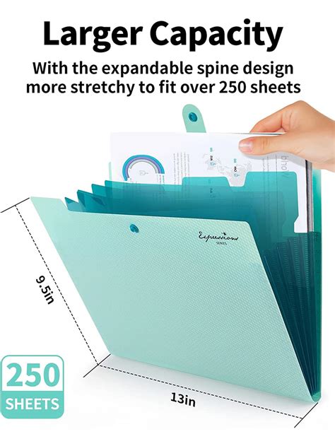 1pc Tree Pattern Expanding File Folder Simple Multi Layer Accordion Folder For Office School